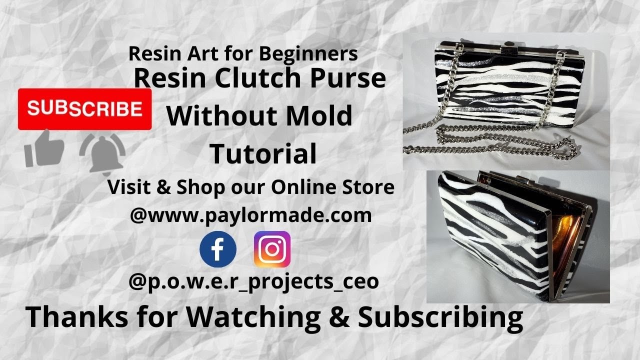 Resin Clutch Purse without a Mold Tutorial - YouTube