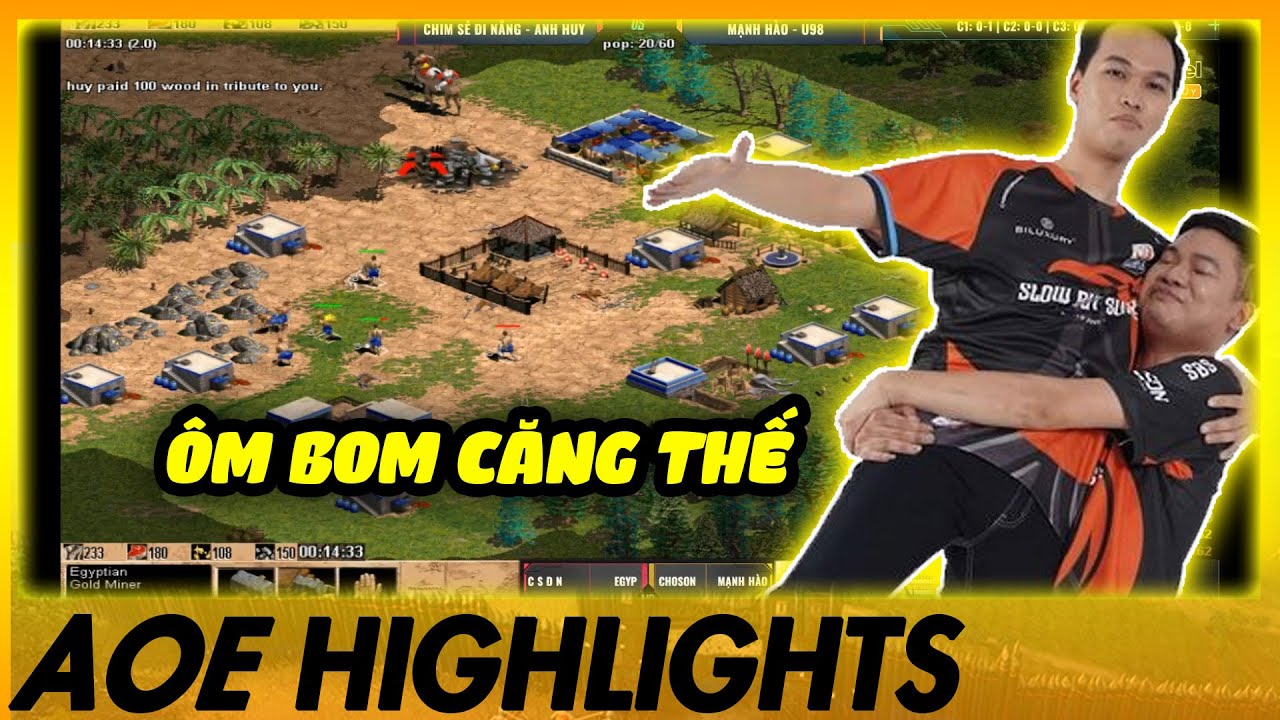 Màn ĐẤU TRÍ OM BOM thể hiện IQ VÔ CỰC của CSĐN | AoE Highlights - YouTube