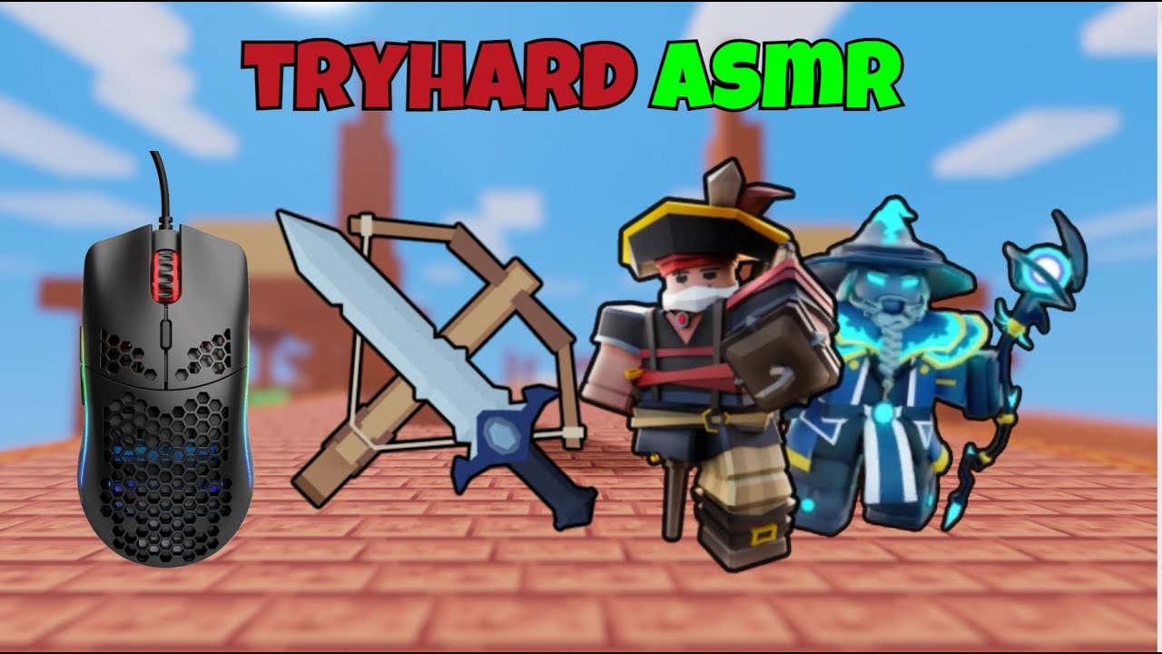 TRYHARD ASMR [Roblox bedwars keyboard & mouse sounds and gameplay ...