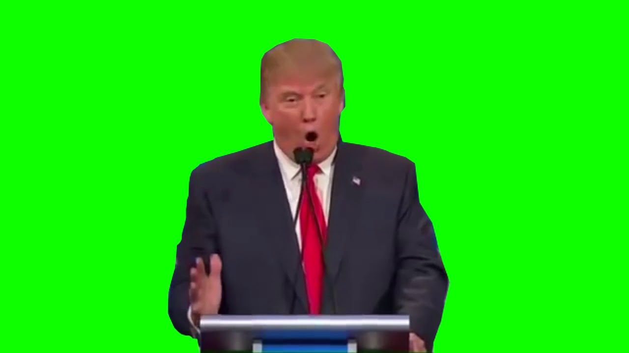 DONALD TRUMP GREEN SCREEN MATERIAL - YouTube