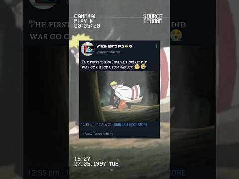 When jiraiya says goodbye to naruto for the last time 😭🥺 #naruto #jiraiya #sadstatus #whatsappstatus