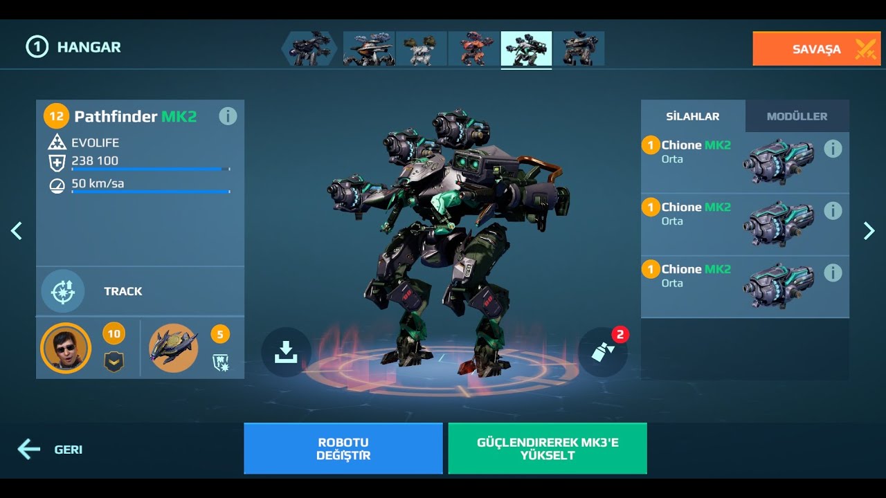 War Robots / Pathfinder / 3X Chione MK2 - YouTube