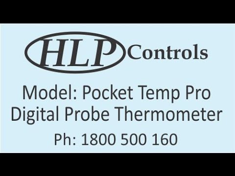 HLP Controls - Pocket Temp Pro - Digital Probe Thermometer - YouTube