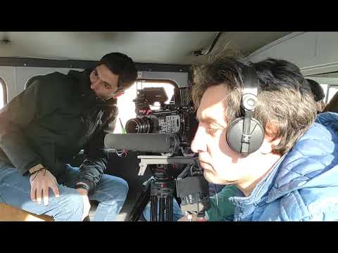 Çılpaq filminin çəkiliş prosesi.Quruluşçu rejissor Hikmet Rəhimov.Aktyor Rasim Cəfər (33)