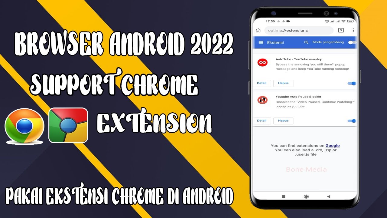 Browser Android Support Chrome Extension | Cara Menggunakan Extension ...