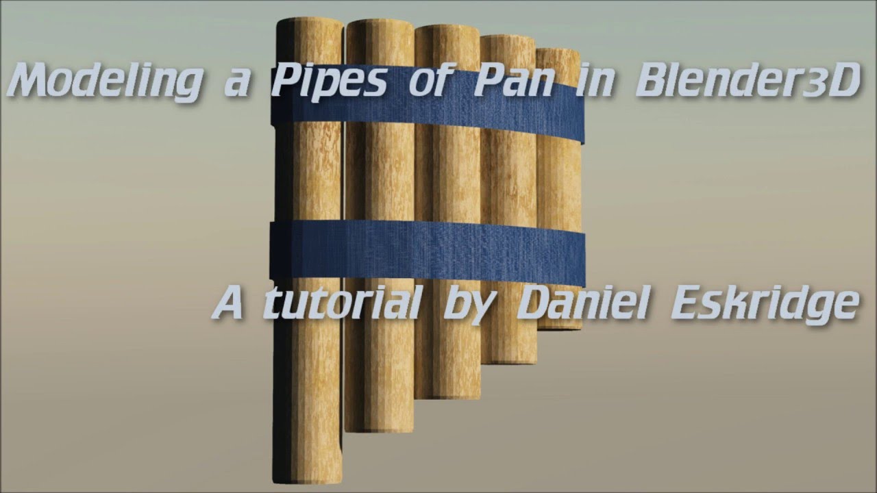 Modeling a Pipes of Pan in Blender3D - YouTube