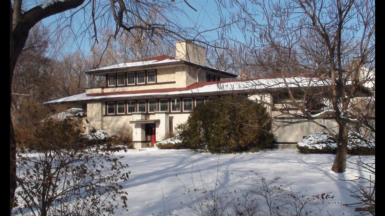 Frank Lloyd Wright In Riverside Il. The Tomek House - YouTube