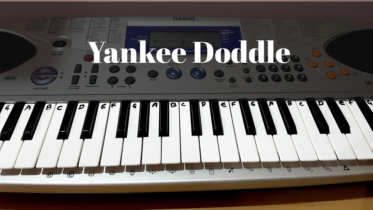 How to play Yankee Doodle in casio keyboard with notes/girls factory ...