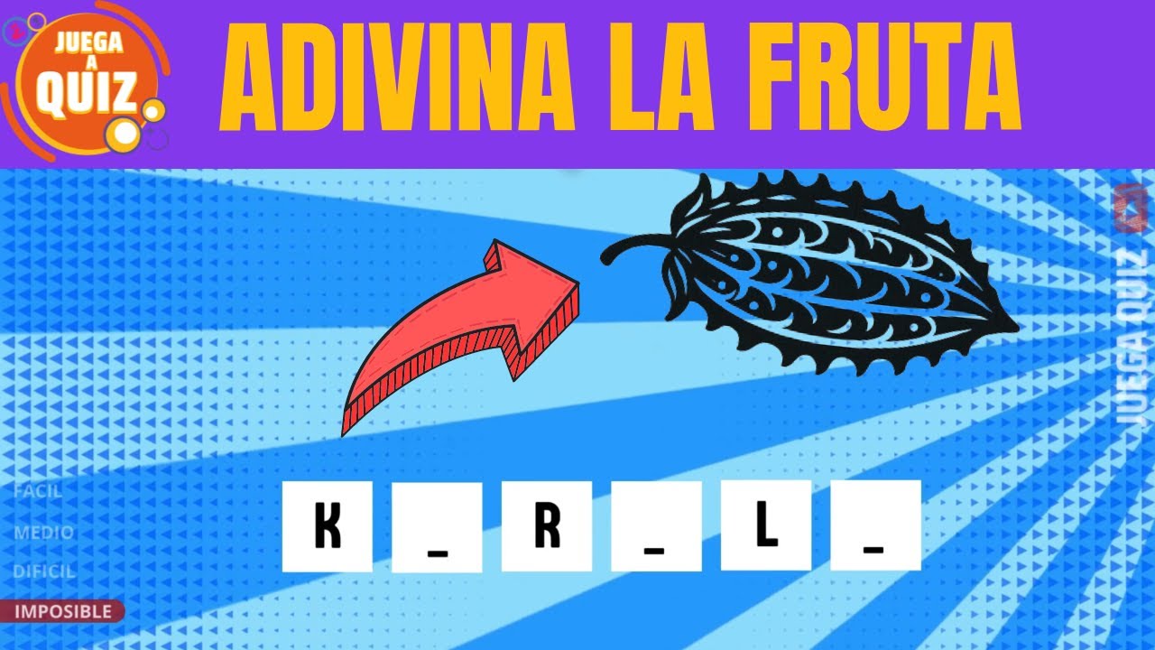 Desafío: Adivina las Frutas sin Vocales 🍉🍇 | Quiz de Frutas y Vegetales ...