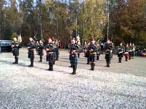The Seaforth Highlanders of Holland tijdens Remembrance Day 2012 Holten ...