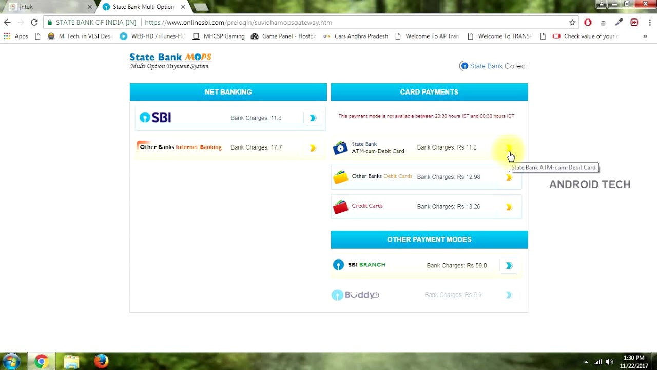 How To Pay for JNTUK Online OD - Original Degree in VI Convocation ...