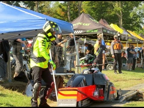 SUNDAY AT HAYDAYS 2018 - SNOWMOBILE GRASS DRAGS (LIVE PREMIER) | Jason ...