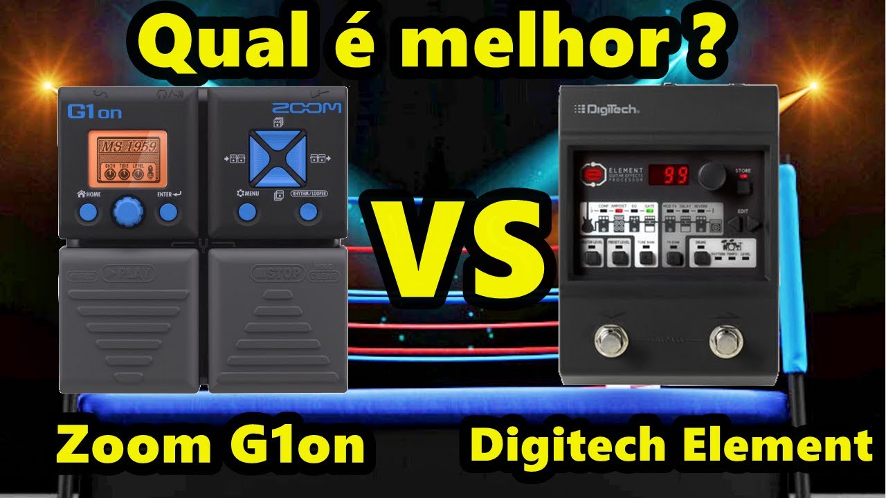 Zoom G1on X Digitech Element - Qual é melhor? - YouTube