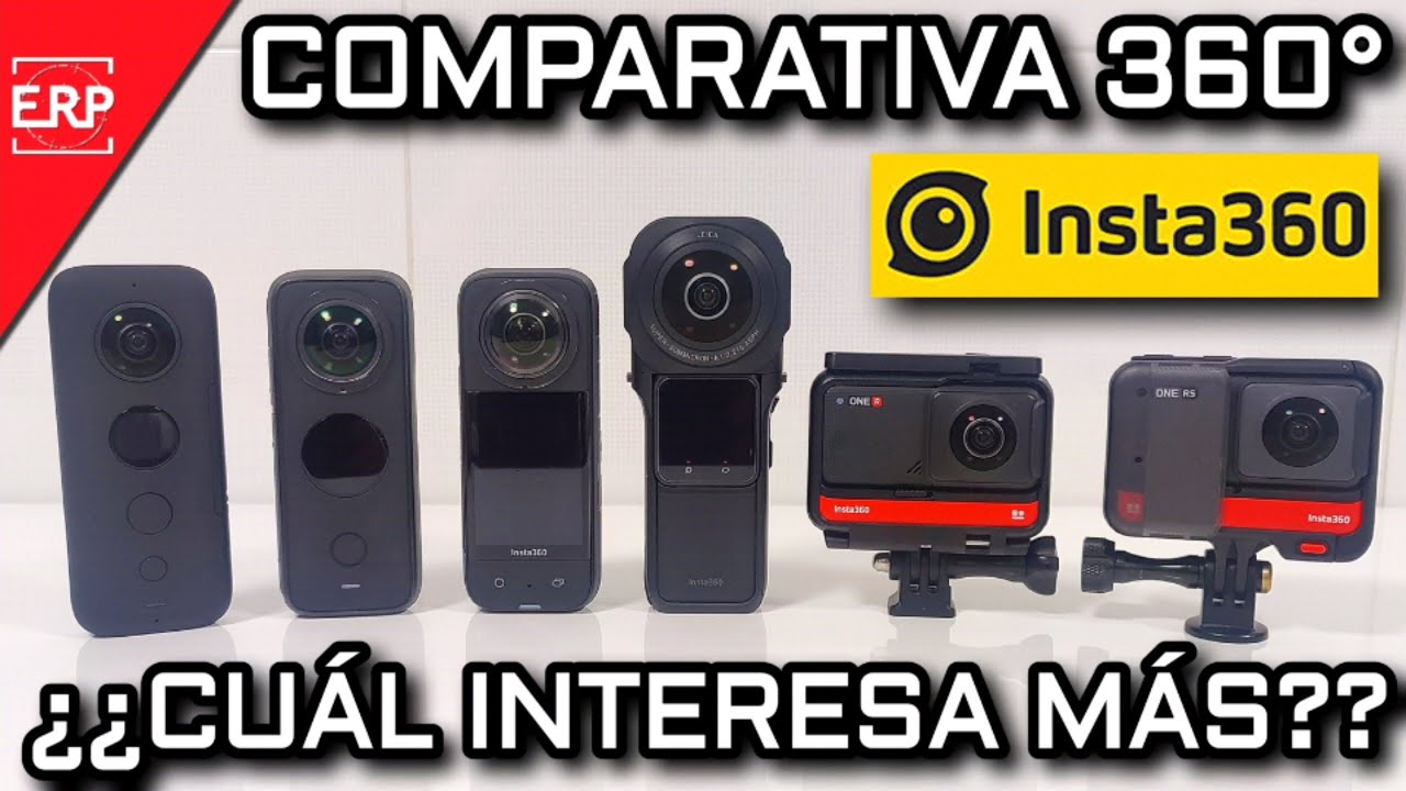 TODAS las Insta360 frente a frente / COMPARATIVA 360° / One RS 1inch ...