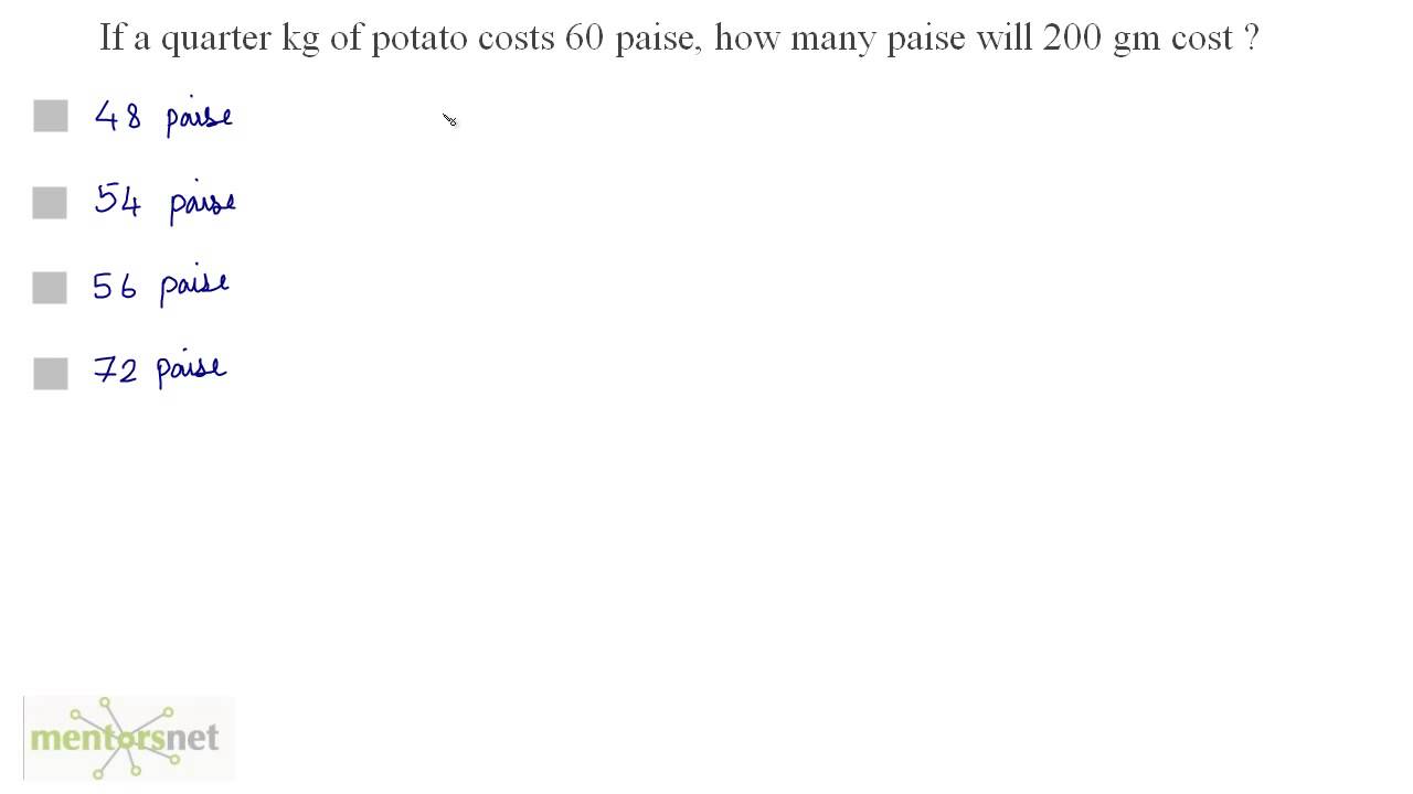 QT 122 Direct and Indirect Proportion Question Set 1 - YouTube