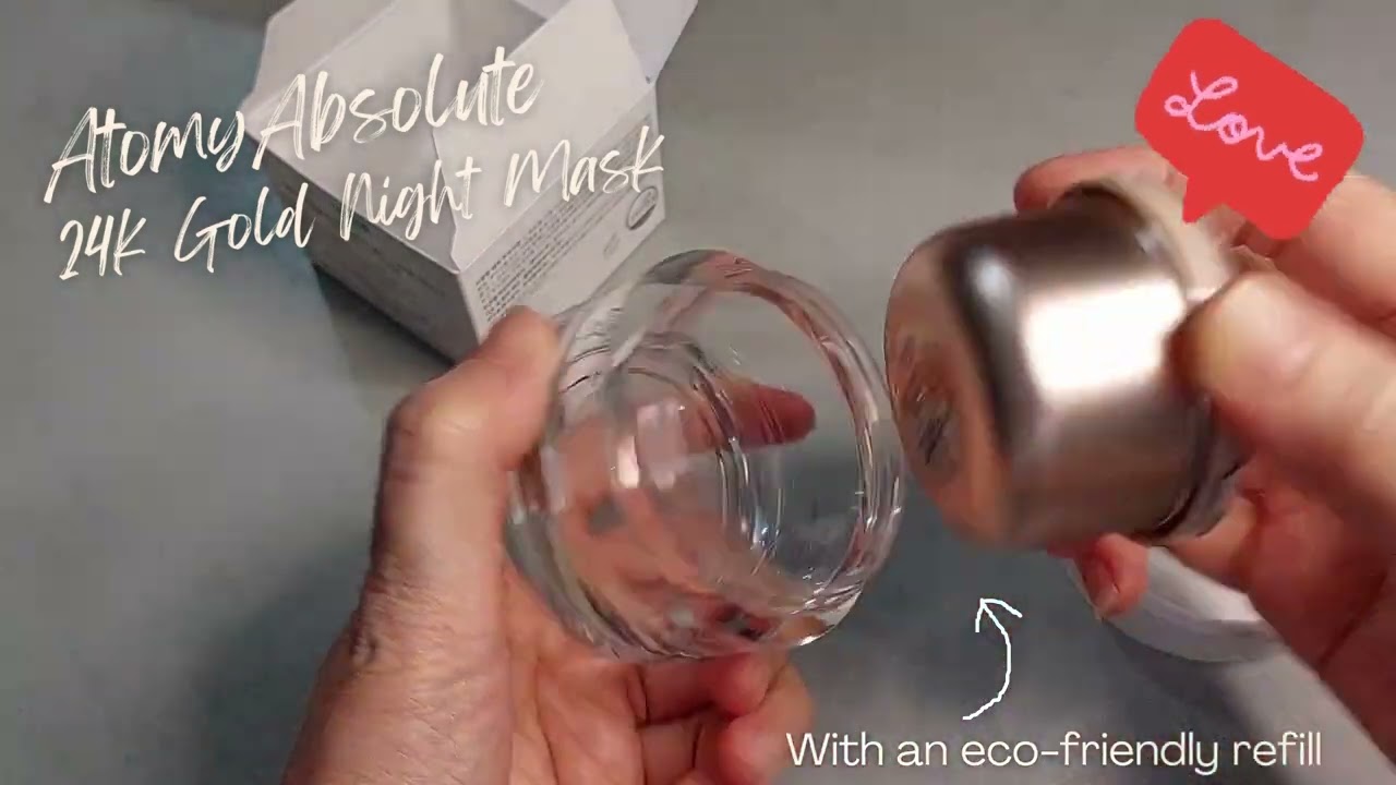 Unboxing my 1st box of Atomy Absolute 24k Gold Night Mask - YouTube