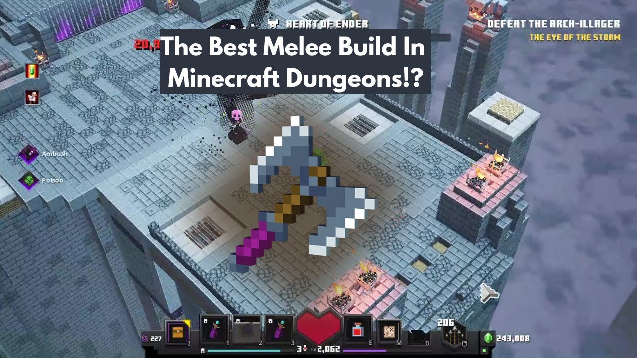 [Minecraft Dungeons] Is This The Best Melee Build Ever!? - YouTube