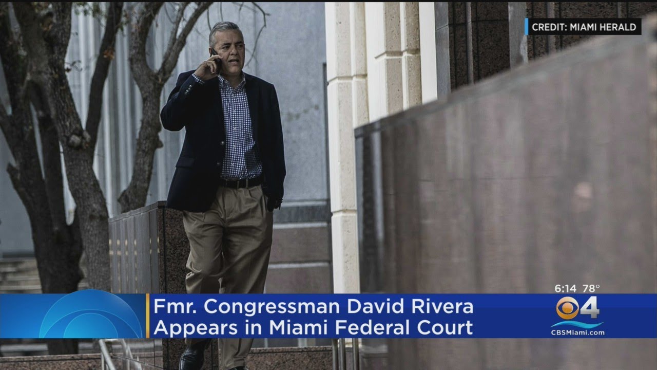 Former Congressman David Rivera appears in federal court - YouTube