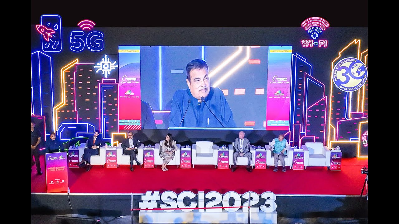 Hon'ble Minister Nitin Gadkari addresses the 2023 Convergence India ...
