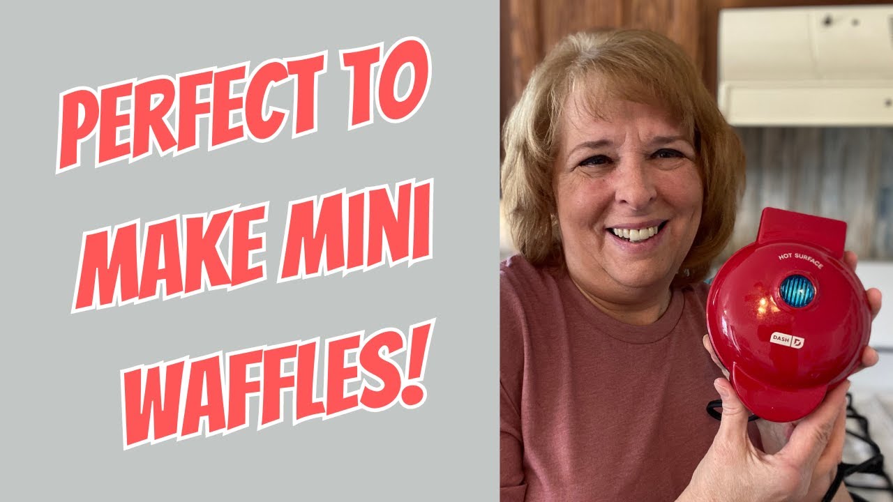 Dash Waffle Maker is Perfect to make Minis Waffles - YouTube
