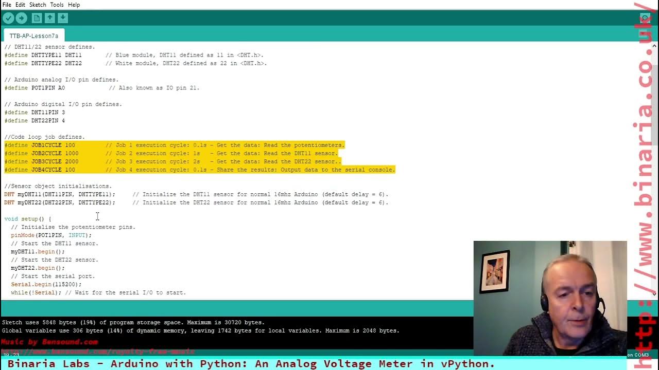 My Solution To Paul Mcwhorter S Arduino With Python Lesson 7 Homework Part A The Arduino
