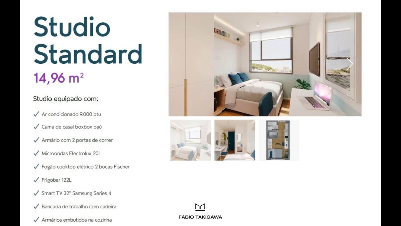Parkside Studio mobiliado e pronto para uso!! - YouTube