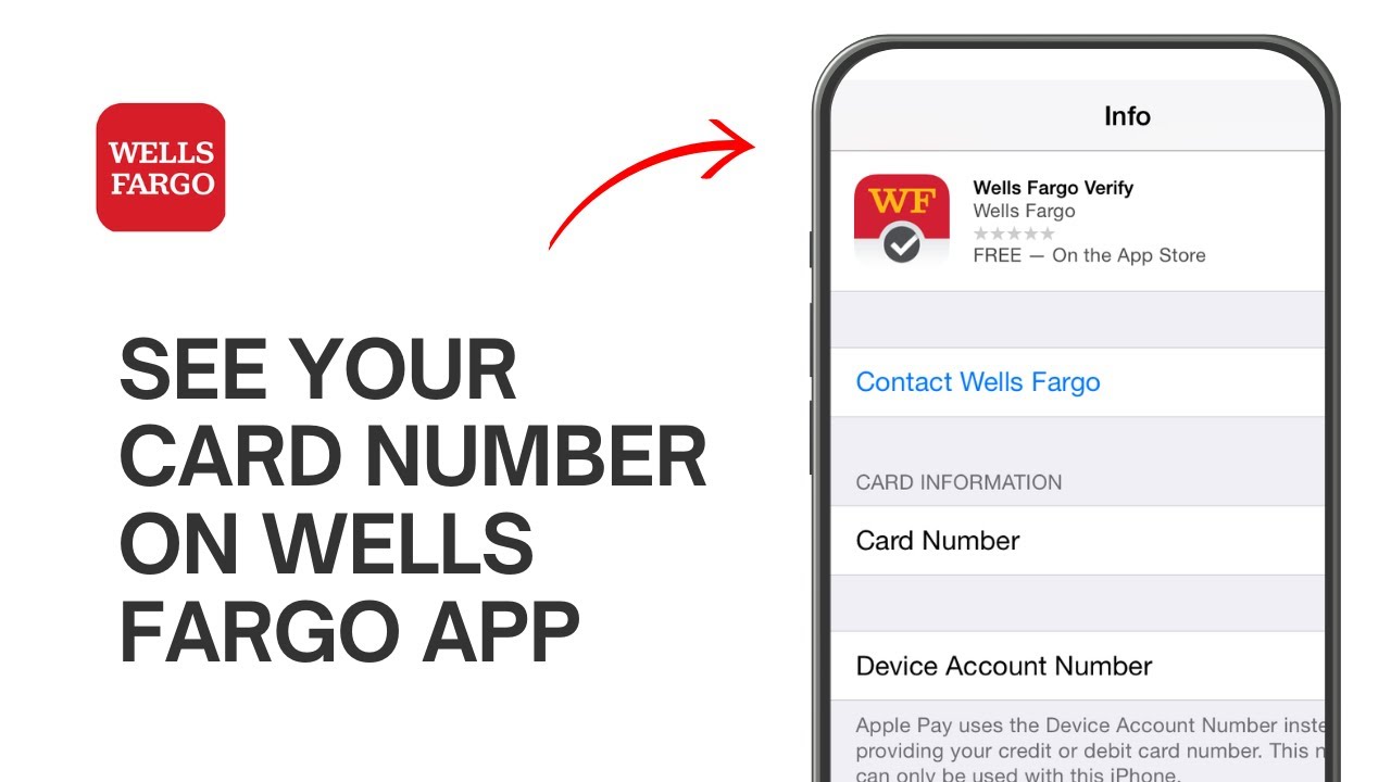 How to See your Card Number on Wells Fargo App - YouTube