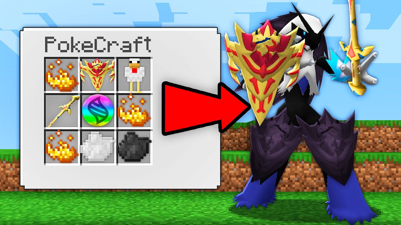 CRIEI POKÉMONS USANDO ITENS NO MINECRAFT PIXELMON - YouTube