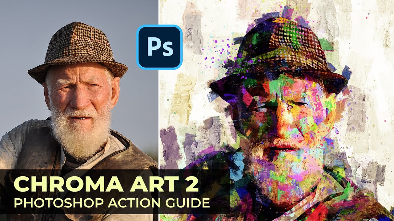 Chroma Art 2 Photoshop Action Guide - YouTube