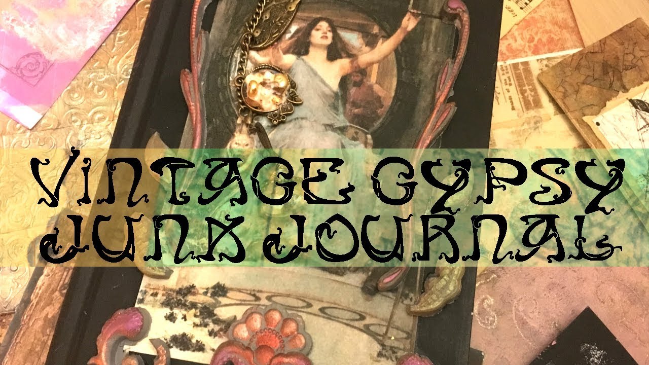 {Sold) Vintage Gypsy Junk Journal Flip Through - YouTube