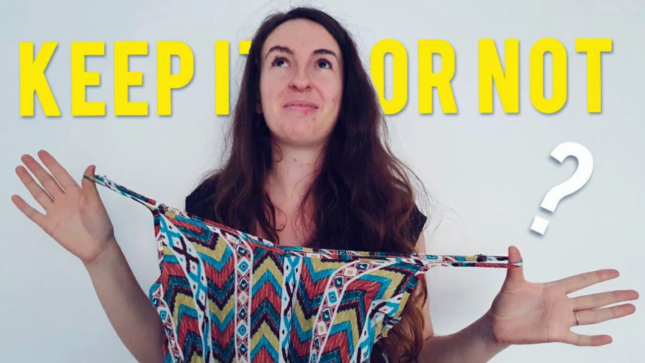 Closet clean out tips | Keep or toss clothes - YouTube