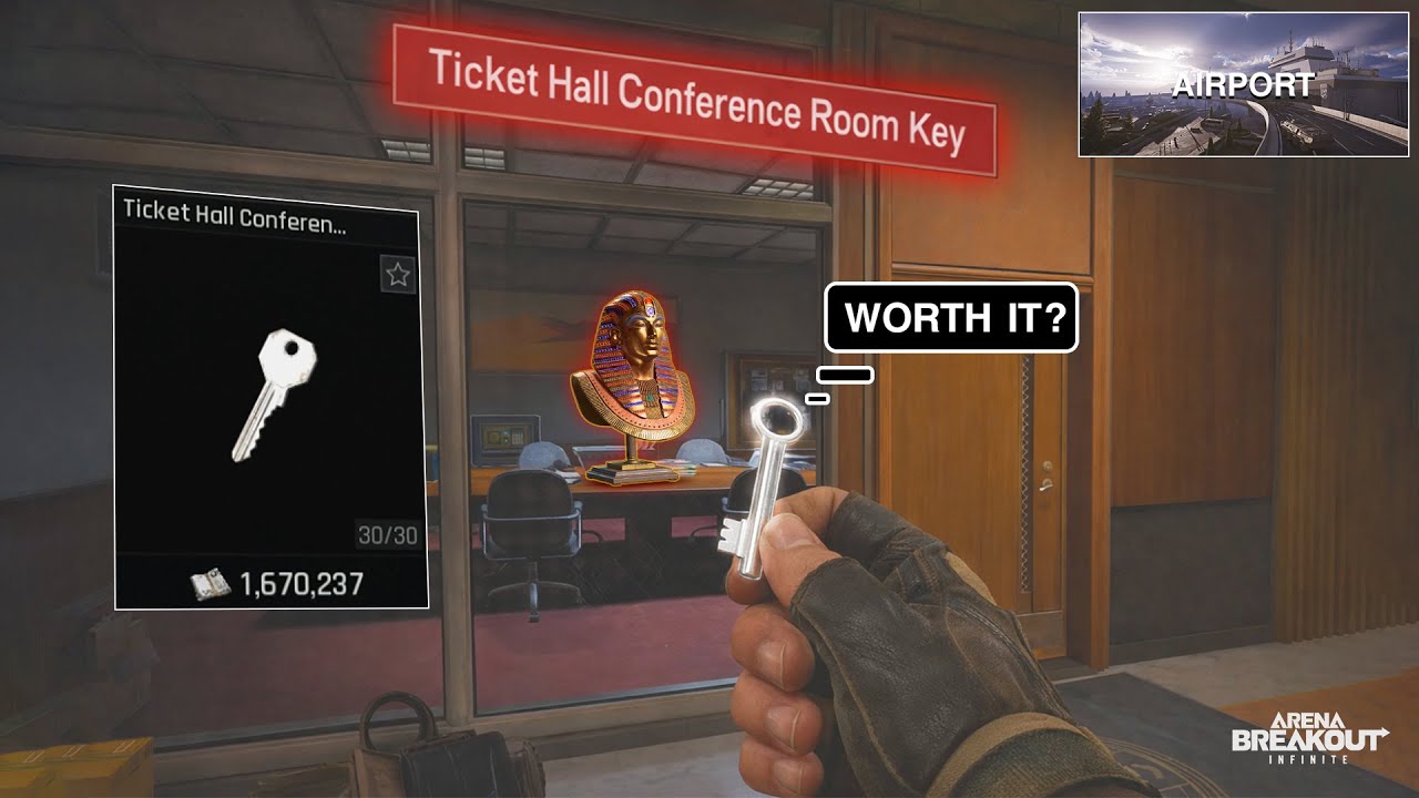 Opened Ticket Hall Key 10 Times! Ticket Hall Conference Room Key ...