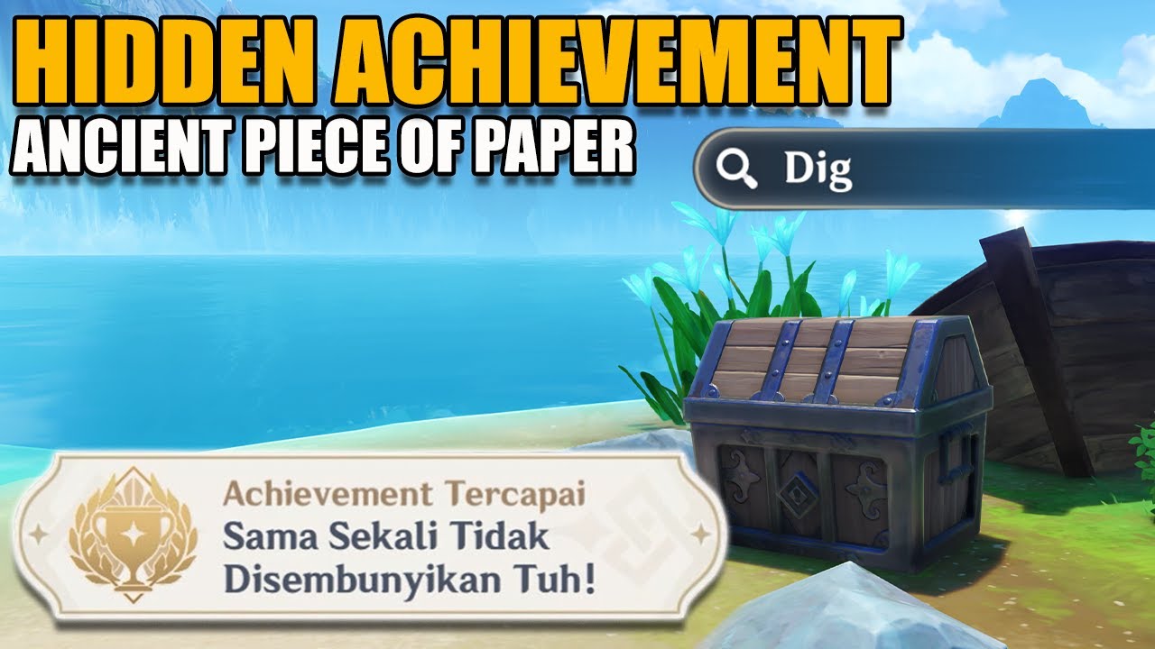 4 Dig Buried Chest | Secarik Kertas Kuno Ancient Piece of Paper ...