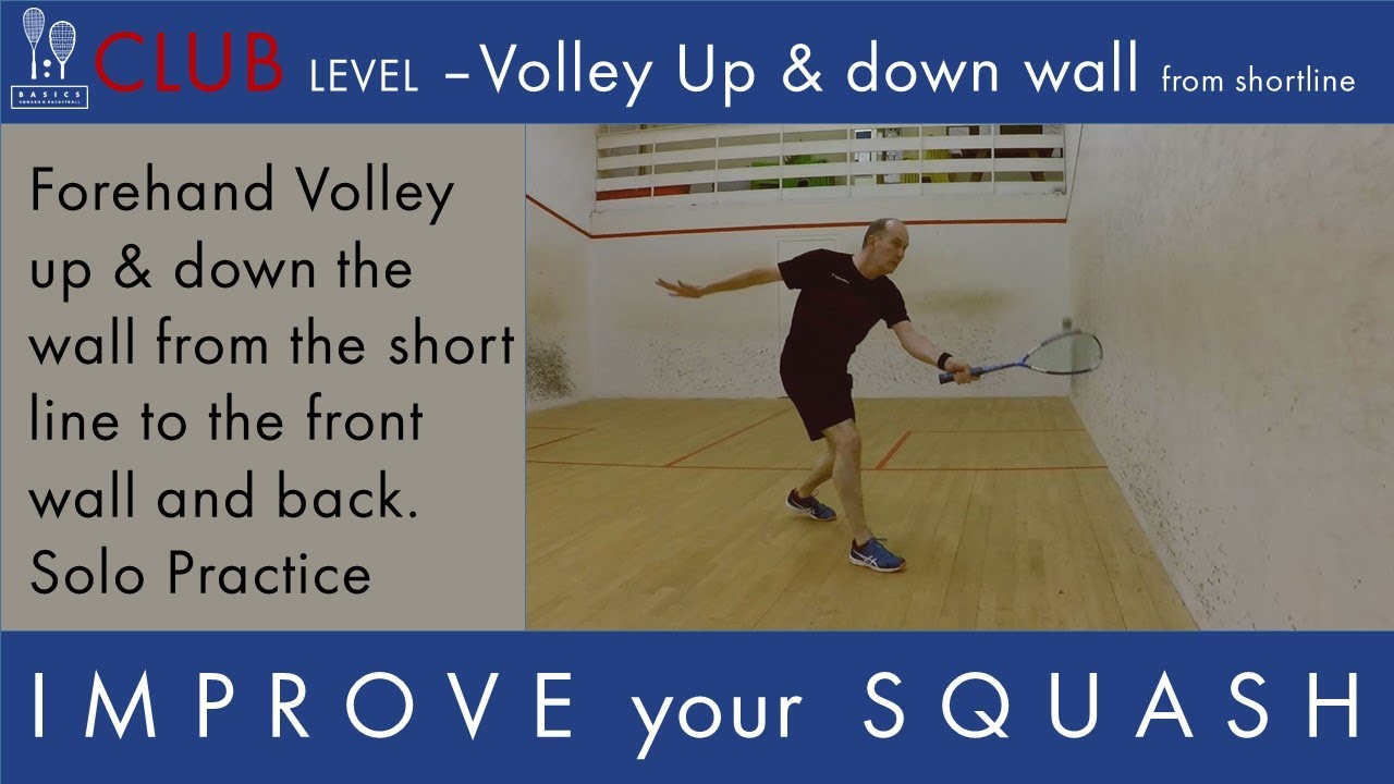 #Squash club solo - How to improve your squash volley - YouTube