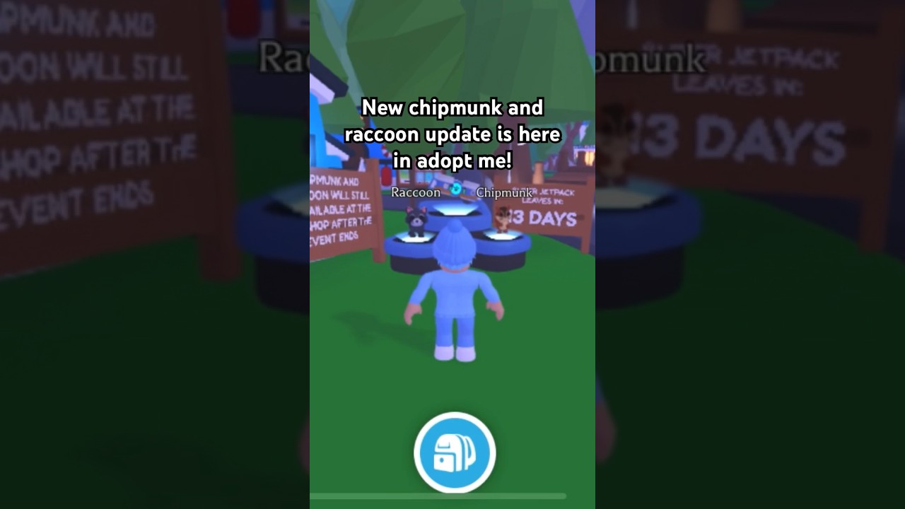 New chipmunk and raccoon update is here in adopt me! #roblox #adoptme ...