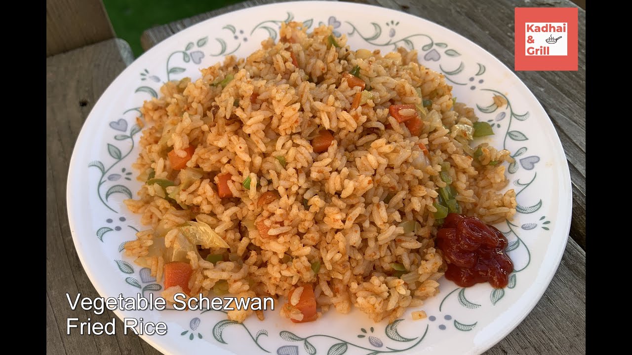 Vegetable Schezwan Fried Rice - YouTube