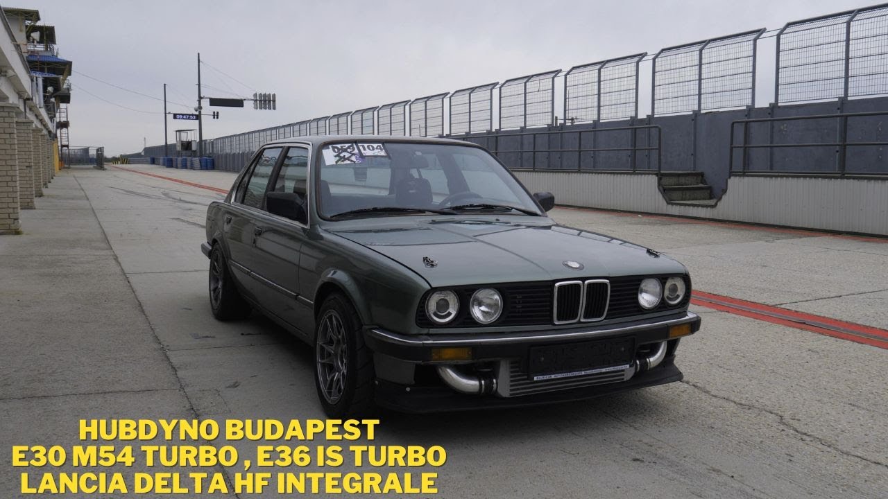 HUBDYNO BUDAPEST - E30 m54 turbo, e36 m42 turbo, HF Integrale - YouTube