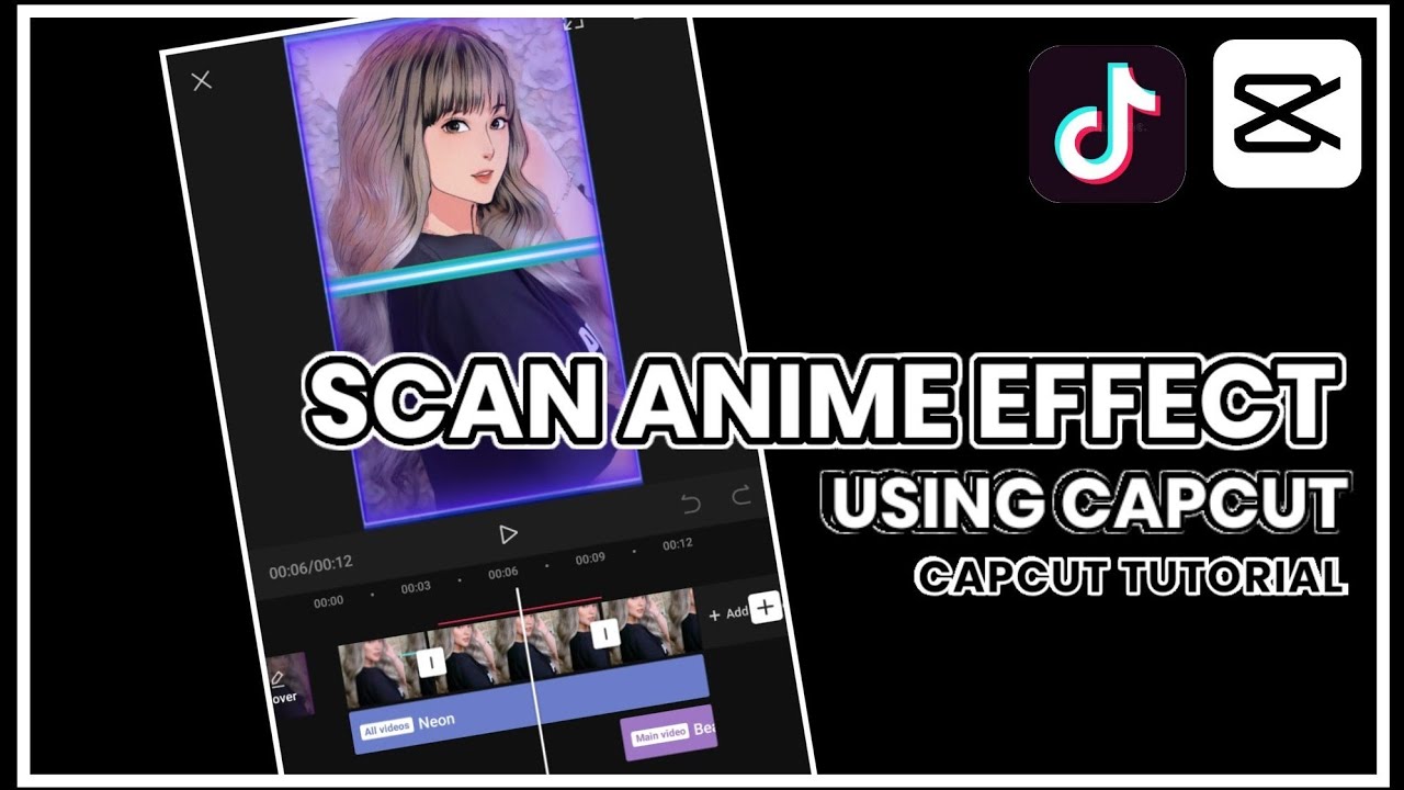 SCAN ANIME EFFECT USING CAPCUT | ANIME EDIT | CAPCUT EDIT | CAPCUT ...