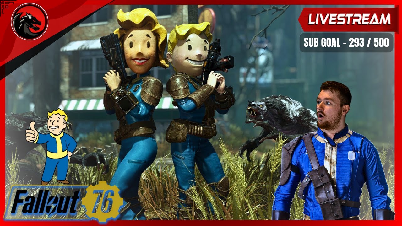 🔴LIVE - MY GF AND I PLAYING FALLOUT 76!! ☣️ FALLOUT HYPE!! // SUB GOAL ...