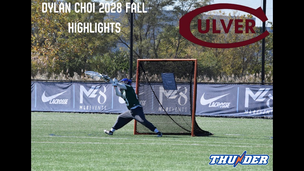 Dylan Choi (Culver 28') Lacrosse Goalie Freshman Fall Highlights - YouTube