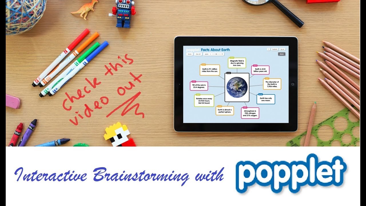 TUTORIAL using Popplet I Classroom Resource - YouTube