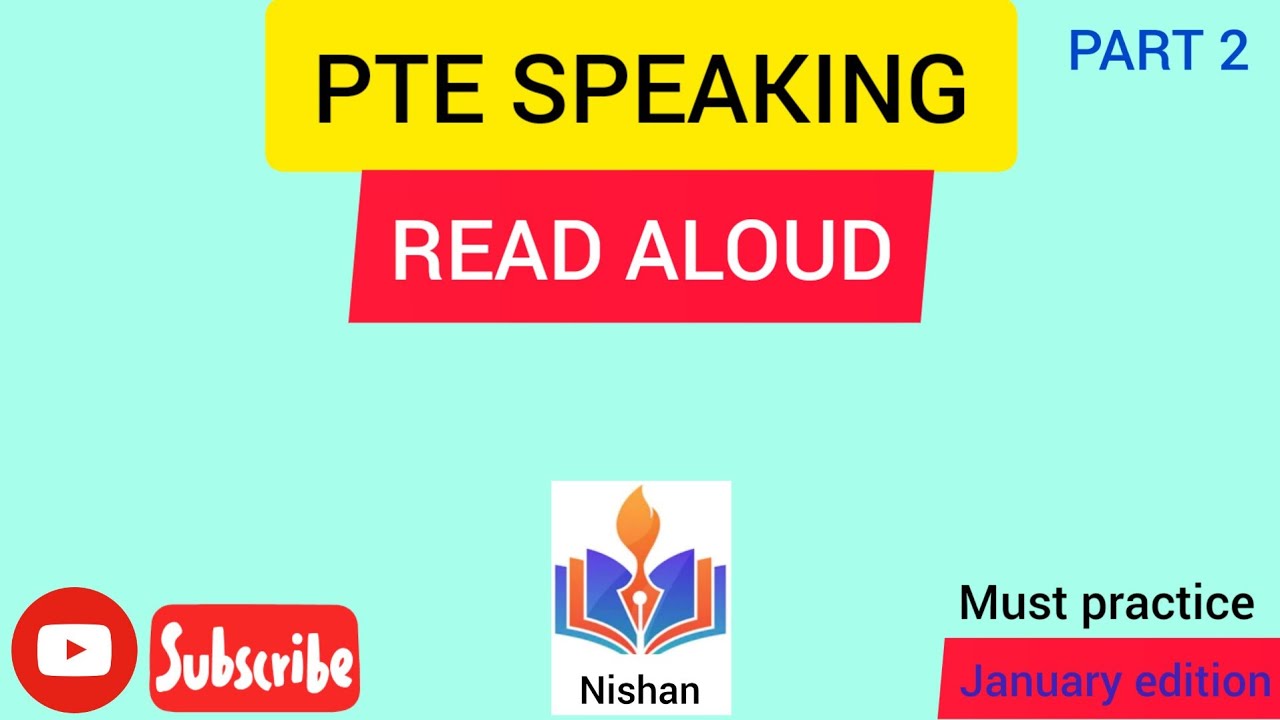 Read aloud pte speaking - YouTube