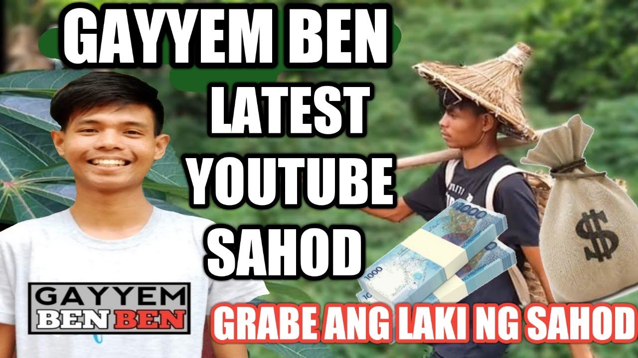 Latest sahod ni Gayyem Ben sa youtube / Grabe subrang laki ng income ...
