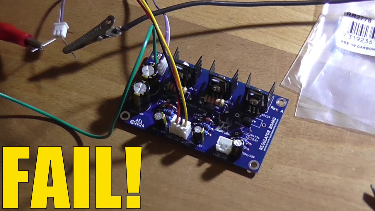 Series-Pass Regulator PCB Complete FAIL! - YouTube