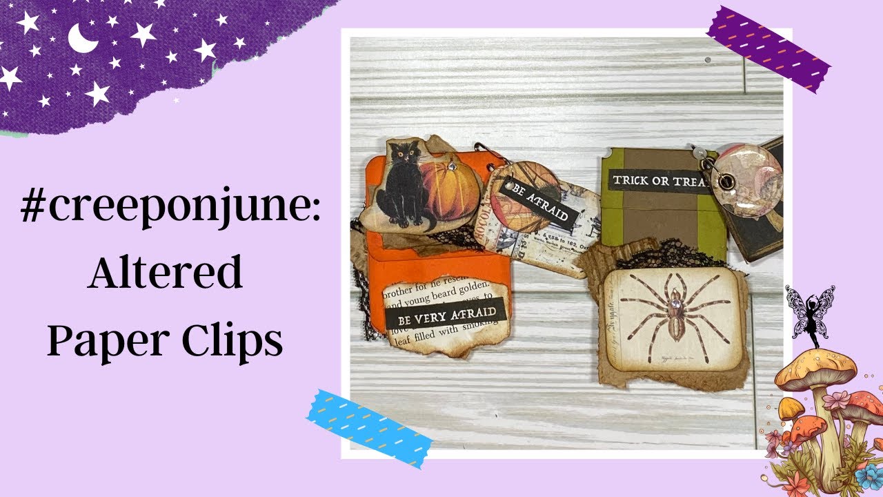 DIY Halloween Hidden Paper Clip Crafts - YouTube