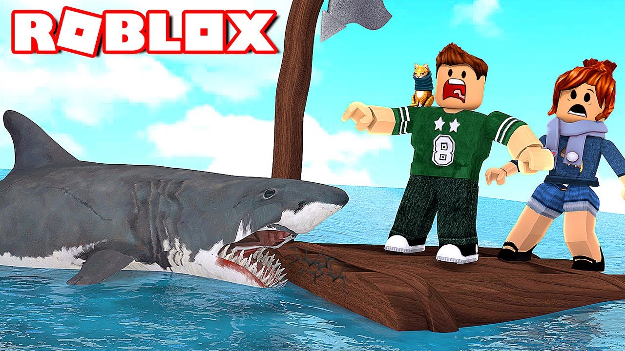 SOBREVIVE AL ATAQUE DEL TIBURÓN EN ROBLOX - YouTube