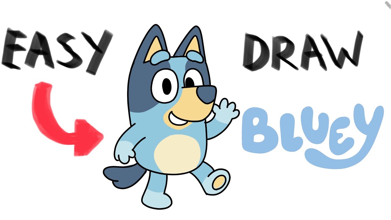 How to Draw Bluey | Step by Step - YouTube