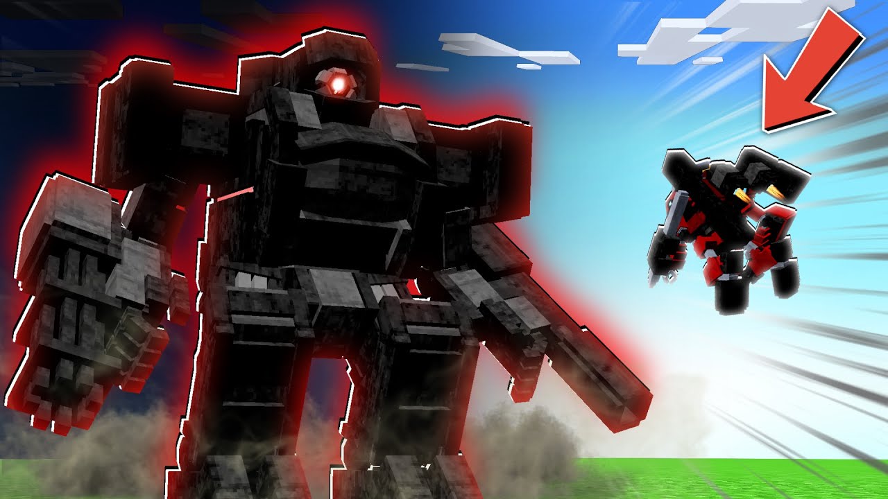 MANEJÉ un ROBOT con ARMAS en Minecraft🔥 | Pomkots Mechs - YouTube