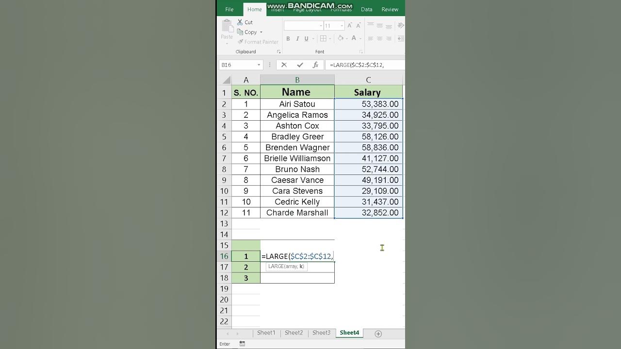 Large Function in Excel #excel #excelshortcuts #exceltech #exceltips #computer #excelfansonly ...
