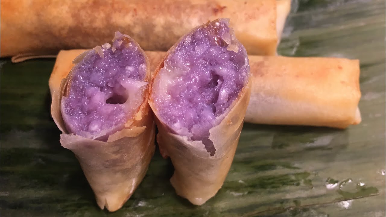 Ube Turon Malagkit w/ Cheese - YouTube